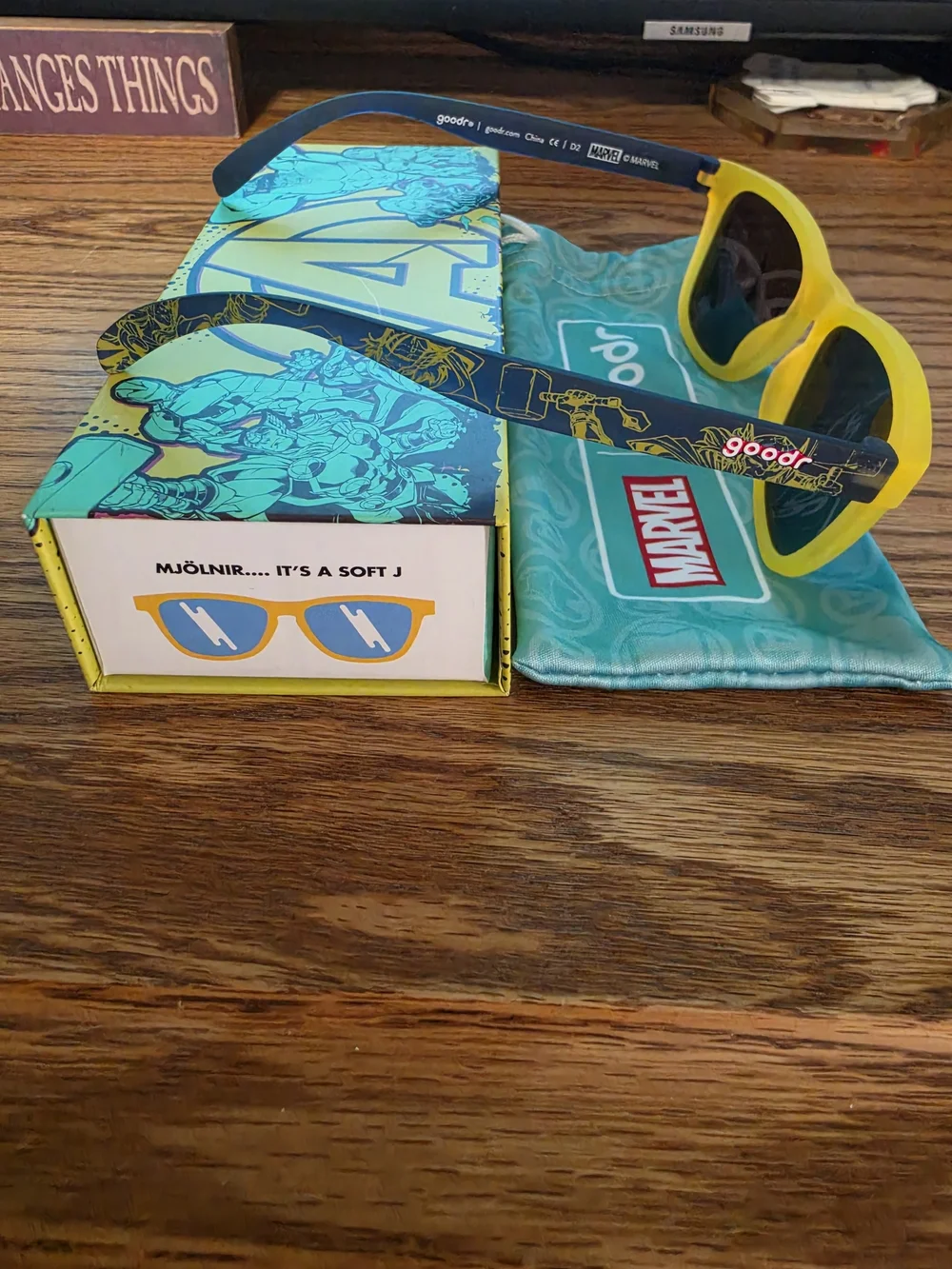 Marvel | Accessories | Marvel X Goodr Mjolnirits A Soft J Thor Yellow ...